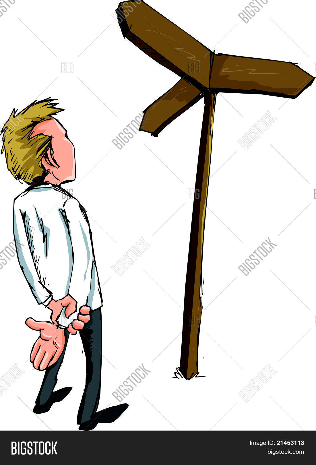 Cartoon Man Standing Vector & Photo (Free Trial) | Bigstock