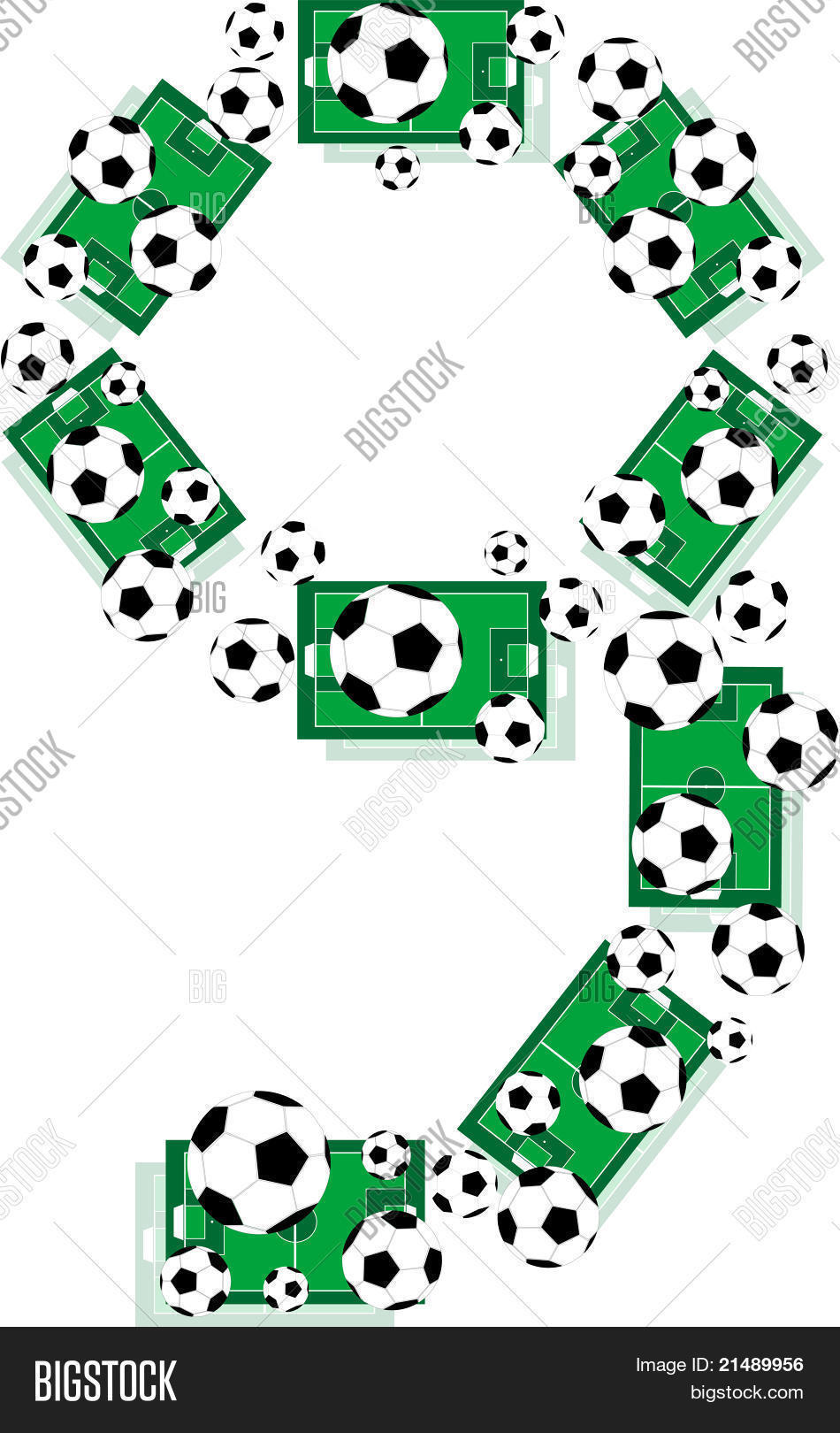 Letter Number 9 Nine Vector & Photo (Free Trial) | Bigstock