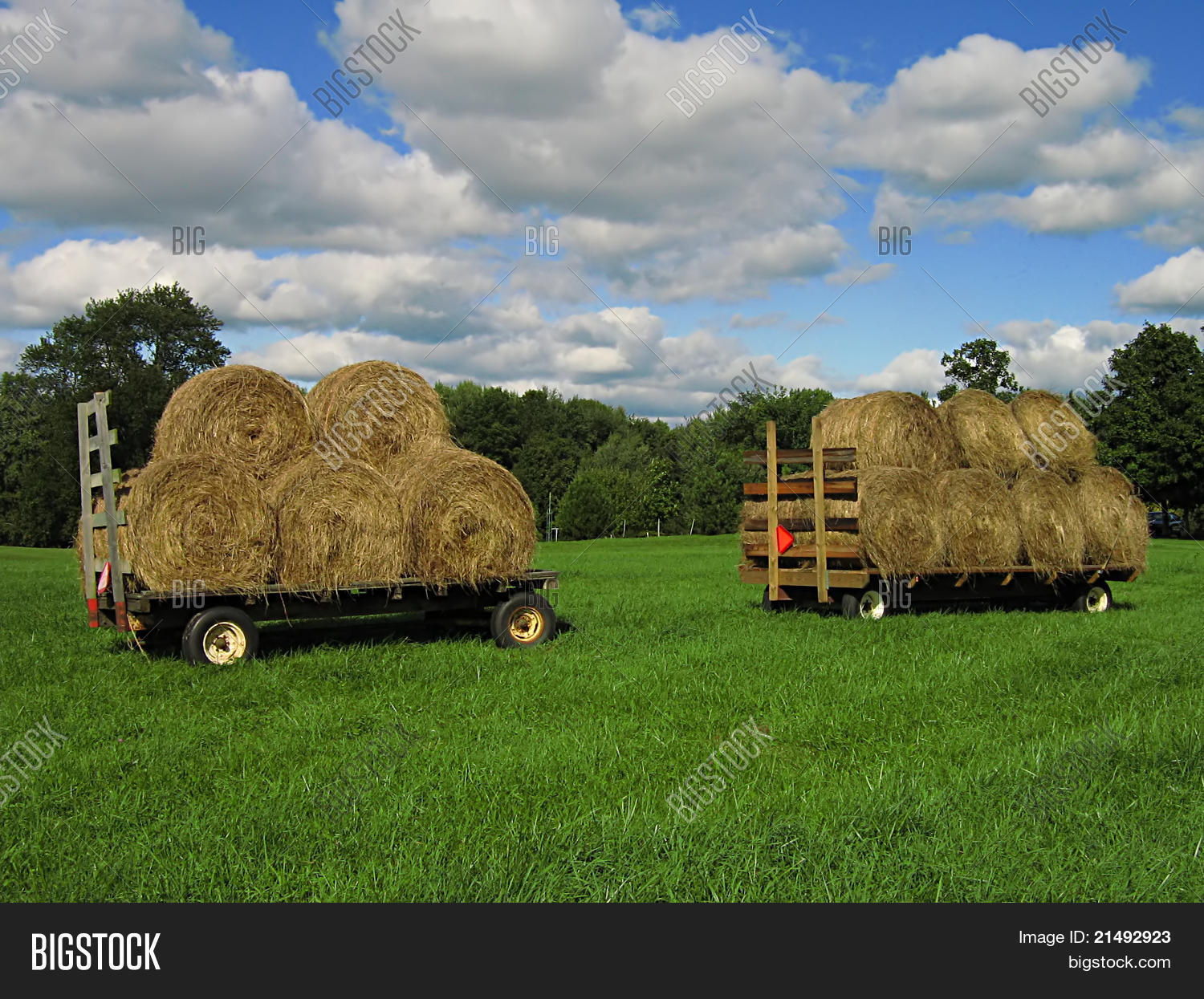 Hay Wagons Image & Photo (Free Trial) | Bigstock