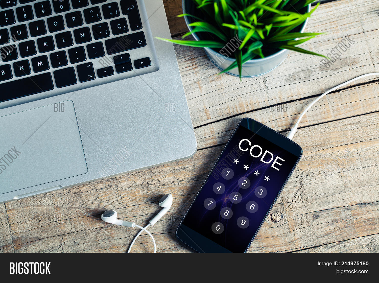 Mobile Phone Placed On Image & Photo (Free Trial) | Bigstock