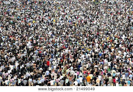Huge Crowd People Image & Photo (Free Trial) | Bigstock