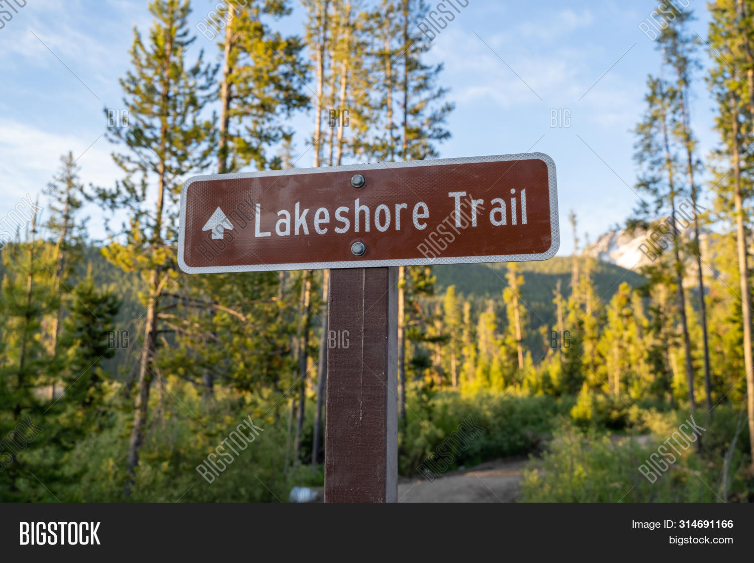 Sign Lakeshore Trail, Image & Photo (Free Trial) | Bigstock