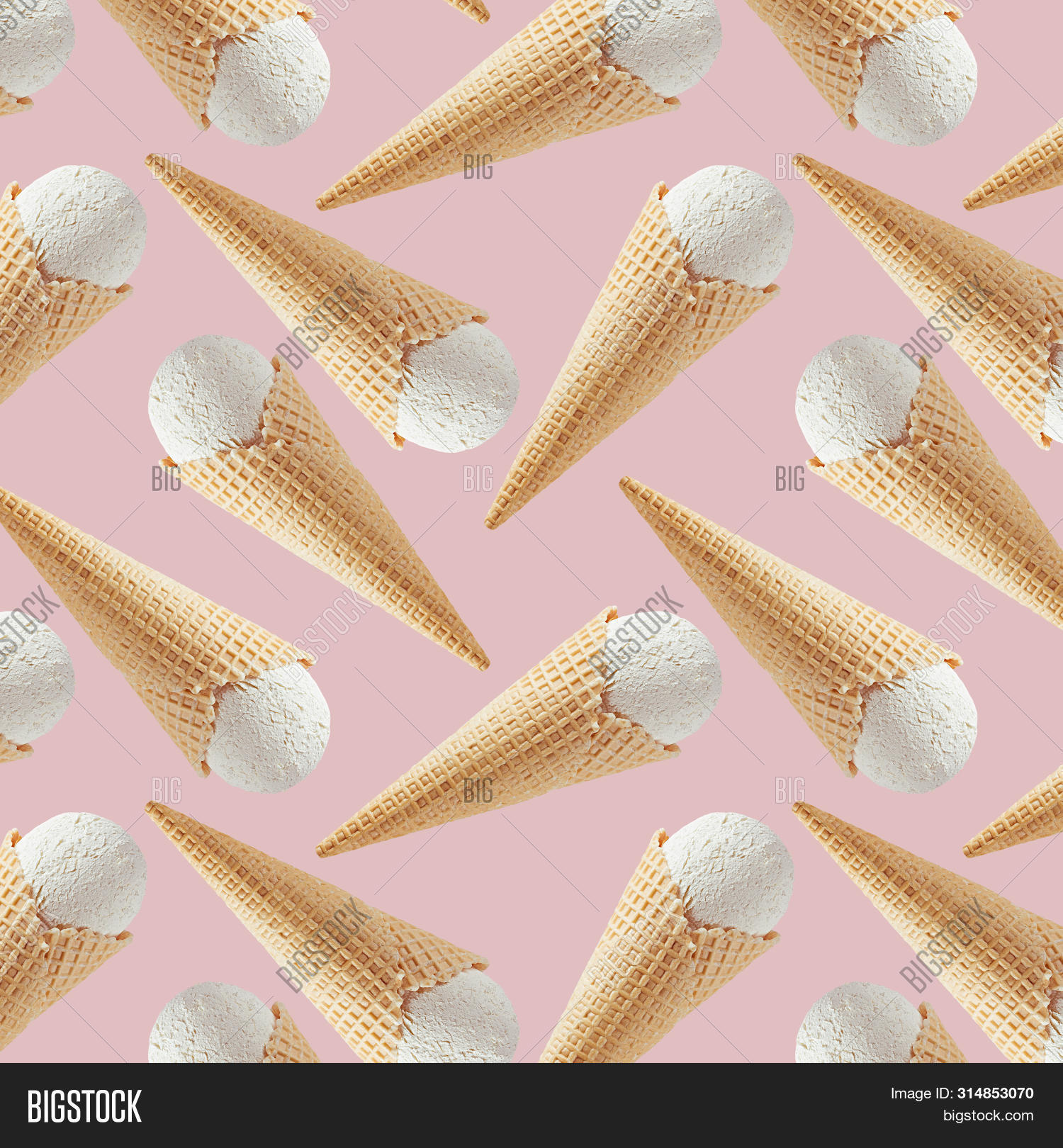 White Creamy Ice Cream Image & Photo (Free Trial) | Bigstock