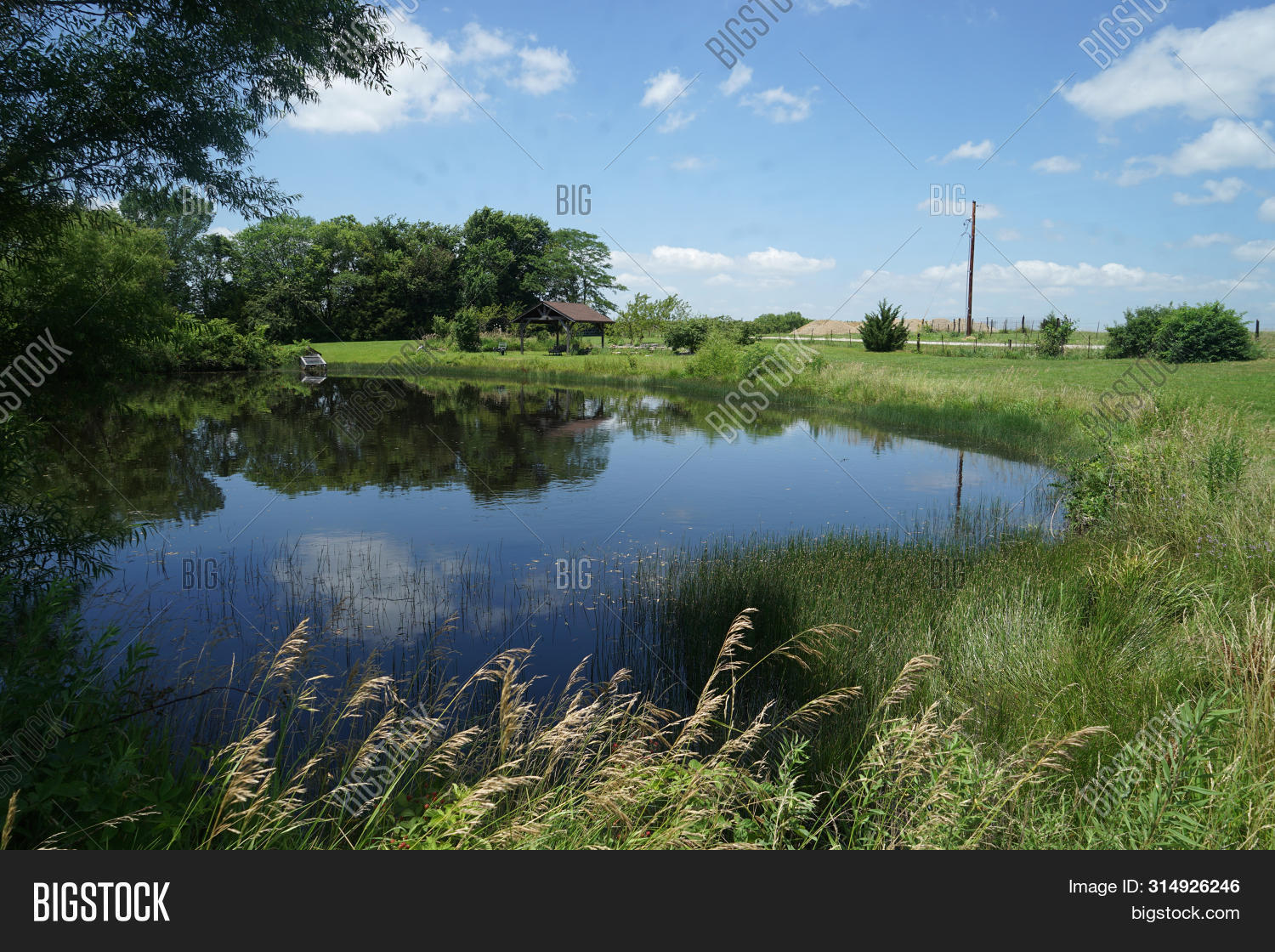 Small Pond Rural Area Image & Photo (Free Trial) | Bigstock