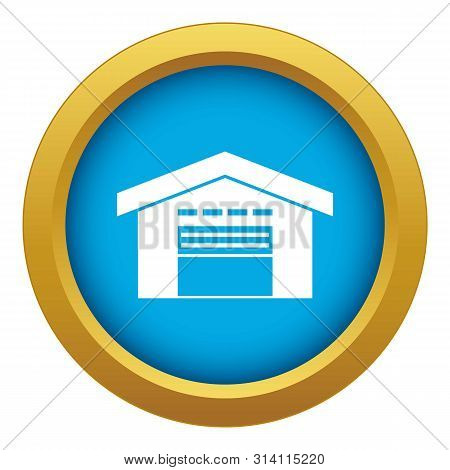 Warehouse Icon Blue Vector & Photo (Free Trial) | Bigstock