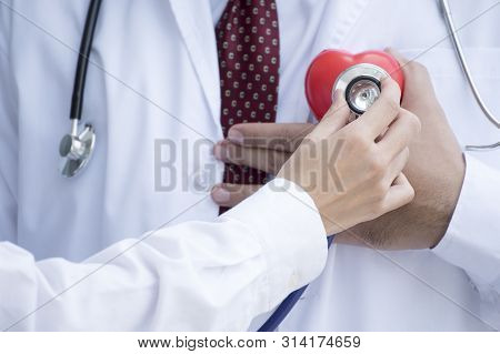 Doctor Checking Heart Image & Photo (Free Trial) | Bigstock
