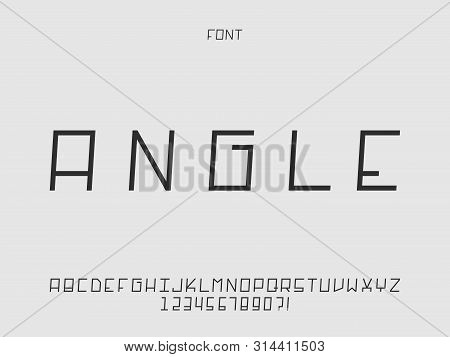Angle Font. Vector Vector & Photo (Free Trial) | Bigstock