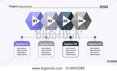 Four Steps Process Chart Slide Template. Business Data. Structure ...