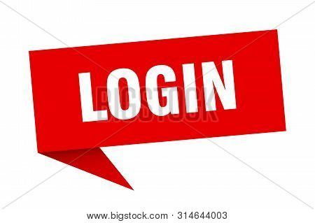 Login Speech Bubble. Vector & Photo (Free Trial) | Bigstock