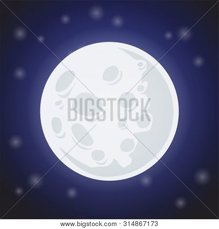 Full Moon Surface On Vector & Photo (Free Trial) | Bigstock