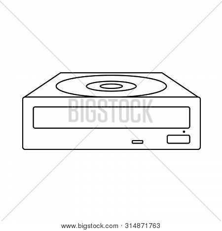 Cd-rom Icon. Outline Vector & Photo (Free Trial) | Bigstock
