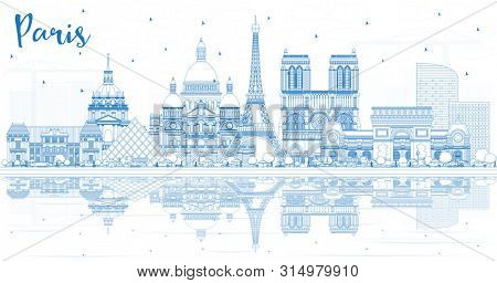 Outline Paris France Image & Photo (Free Trial) | Bigstock