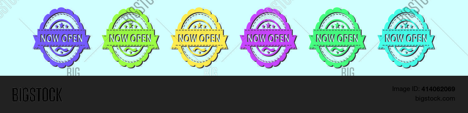 Set Now Open Cartoon Vector & Photo (Free Trial) | Bigstock