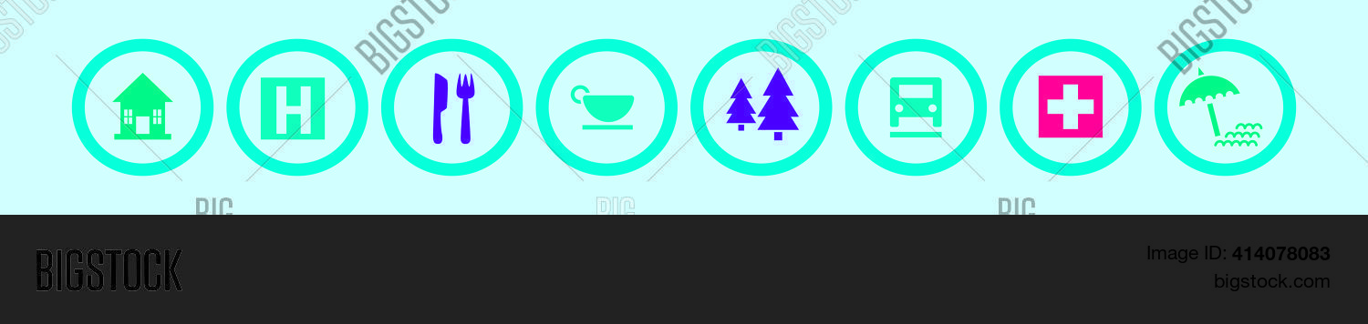 Set Map Cartoon Icon Vector & Photo (Free Trial) | Bigstock