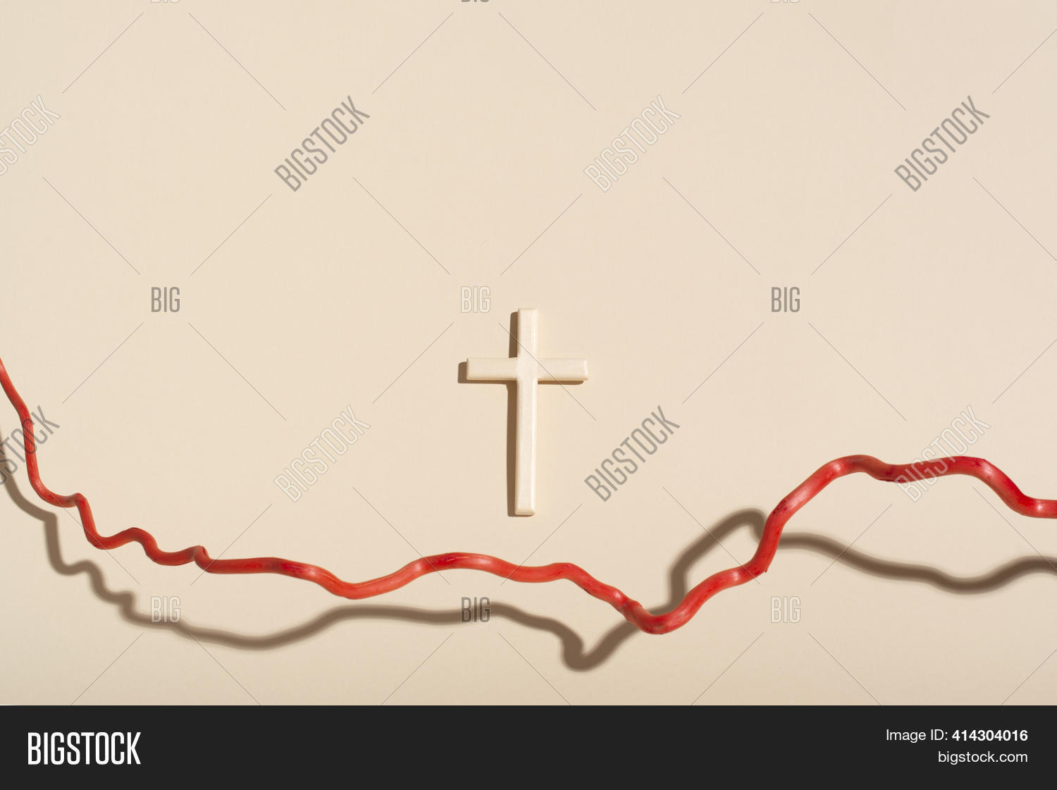 Cross Crucifix Curved Image & Photo (Free Trial) | Bigstock