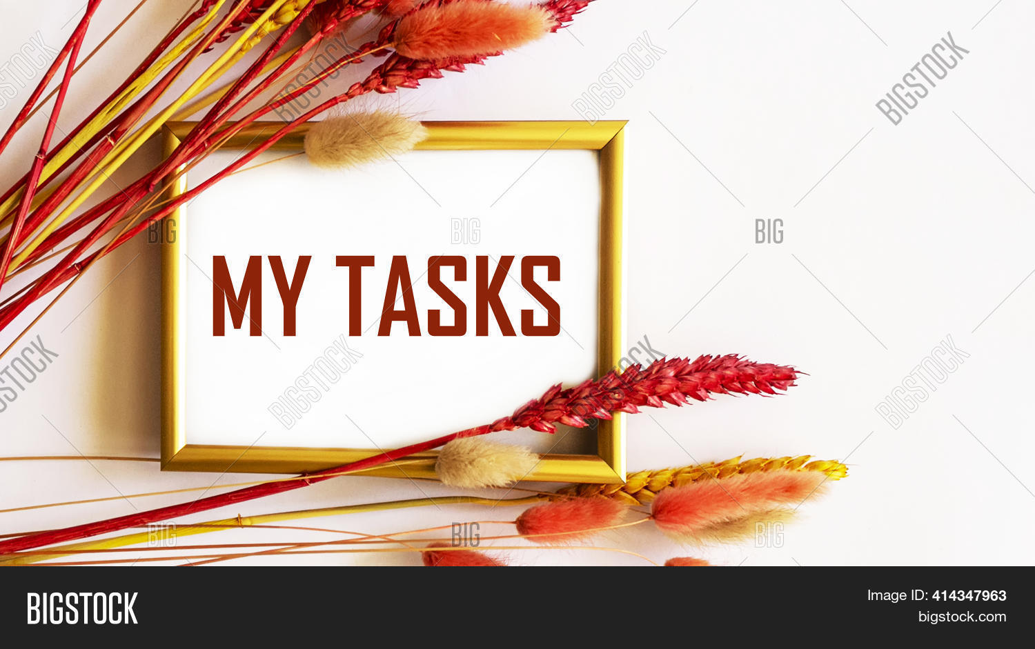 Text My Tasks On Gold Image & Photo (Free Trial) | Bigstock