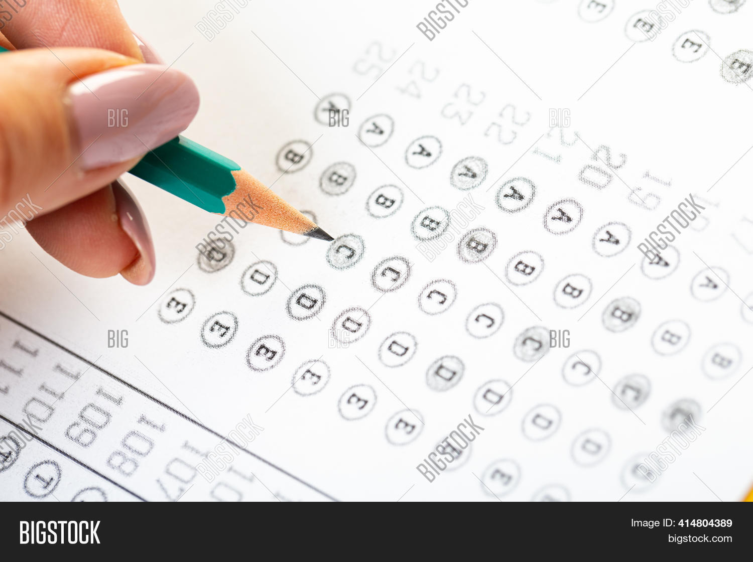 Student Fills Answers Image & Photo (Free Trial) | Bigstock