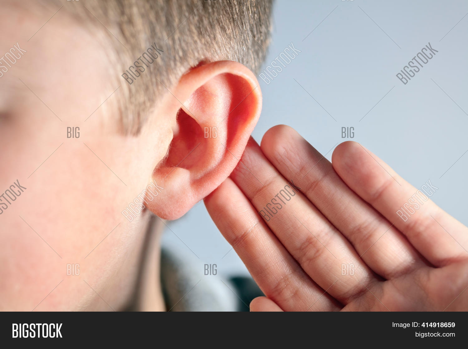 Child Hand On Ear Image & Photo (Free Trial) | Bigstock