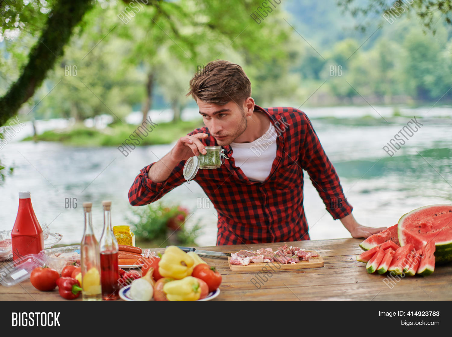 Man Cooking Tasty Food Image & Photo (Free Trial) | Bigstock