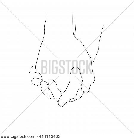 Drawn Line Holding Vector & Photo (Free Trial) | Bigstock