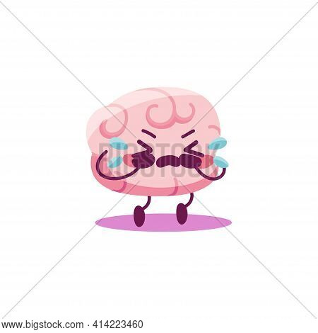Isolated Crying Brain Vector & Photo (Free Trial) | Bigstock