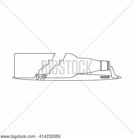 Broken Beer Bottle Vector & Photo (Free Trial) | Bigstock