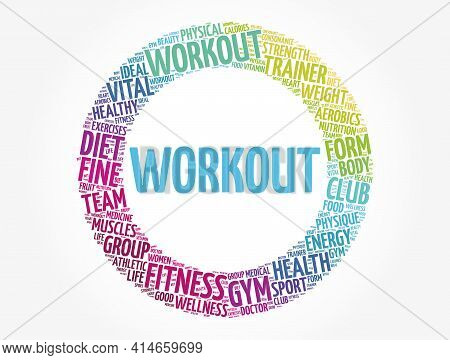 Workout Word Cloud Image & Photo (Free Trial) | Bigstock