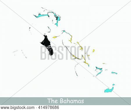Bahamas Map Flag. Map Vector & Photo (Free Trial) | Bigstock