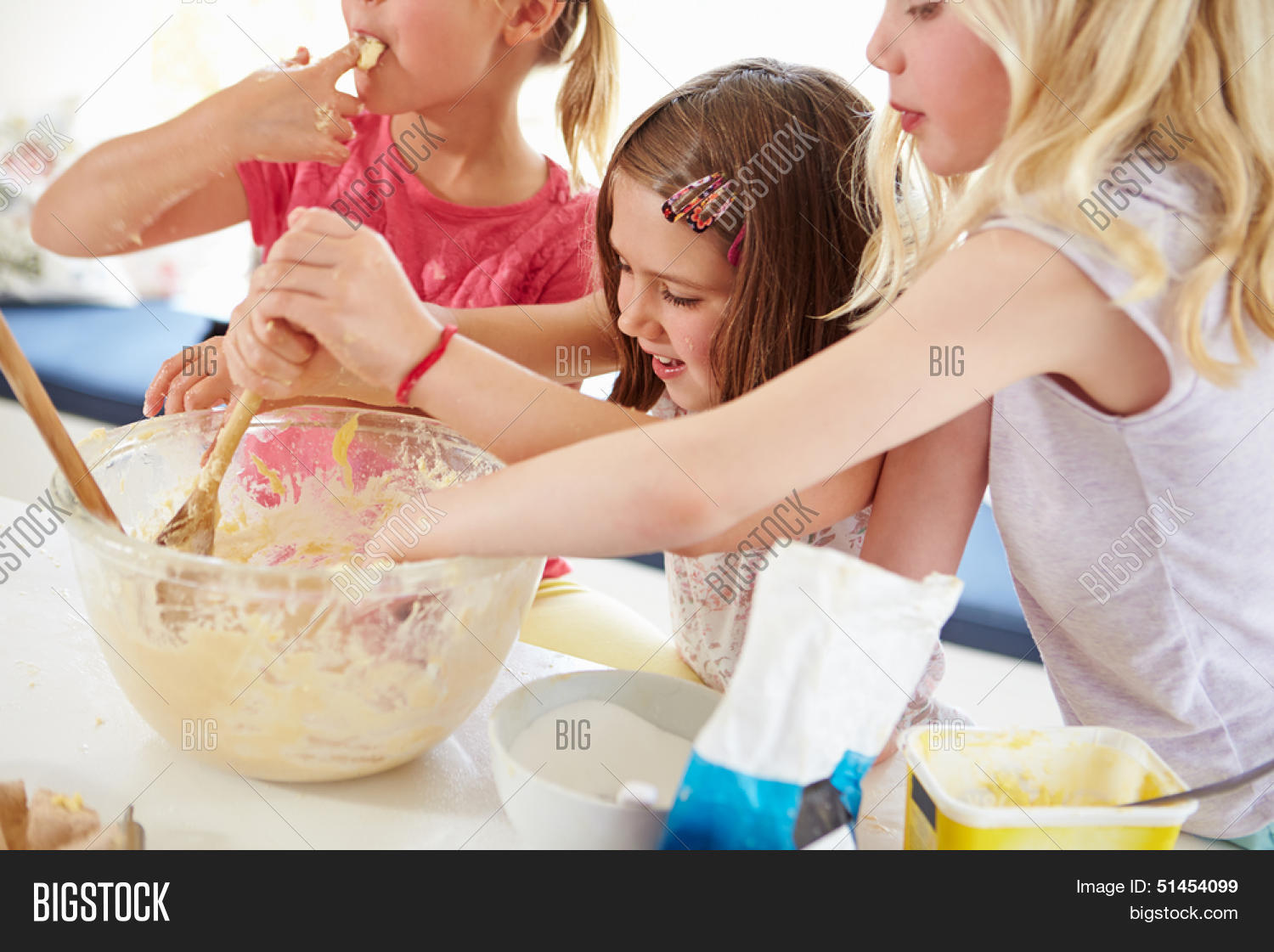 Three Girls Making Image & Photo (Free Trial) | Bigstock