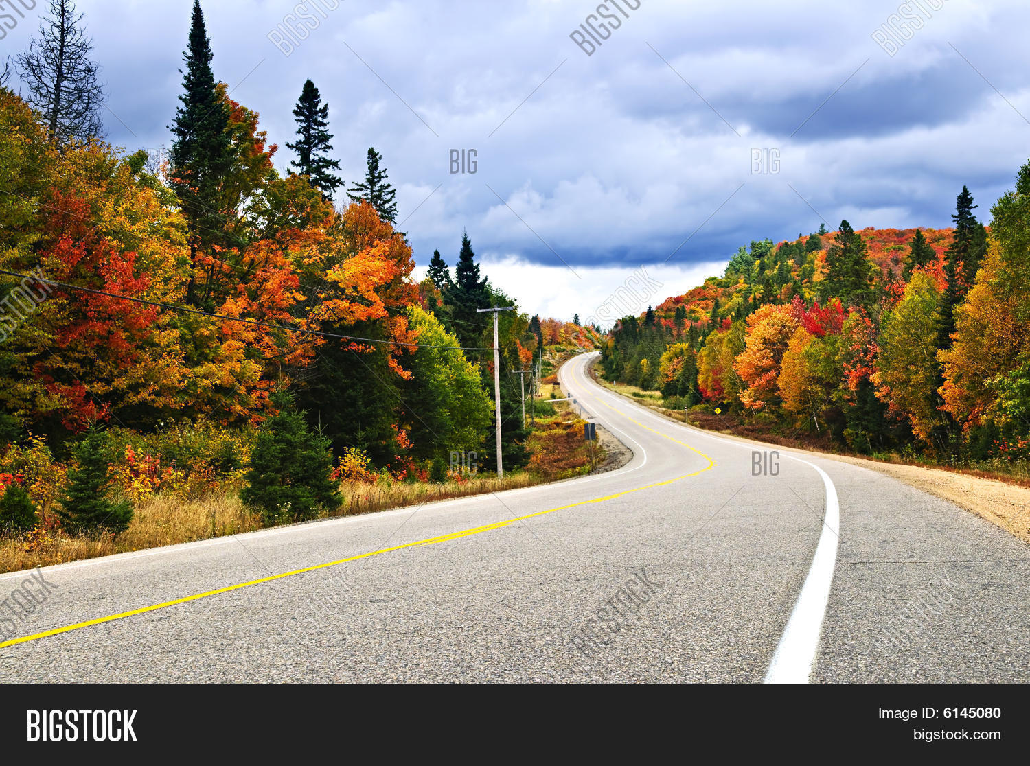 Fall Highway Image & Photo (Free Trial) | Bigstock