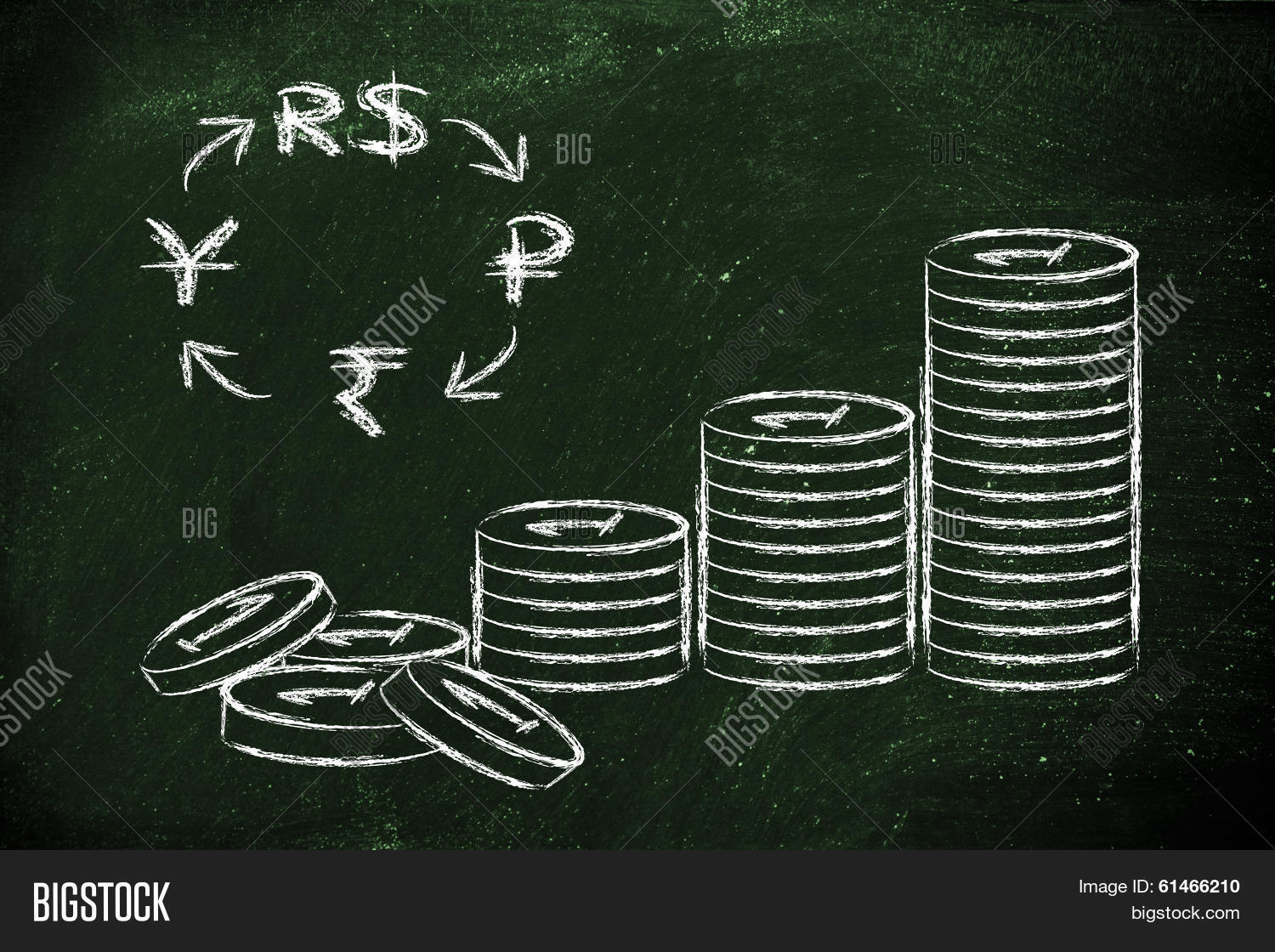 Stack Coins Brics Image & Photo (Free Trial) | Bigstock