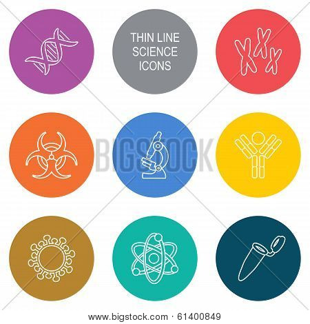 Biology Science Icons Vector & Photo (Free Trial) | Bigstock
