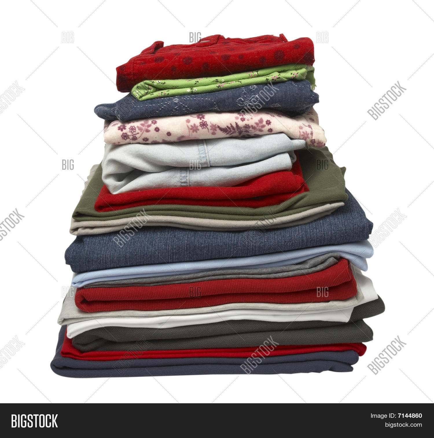 Stack Clothing Shirts Image & Photo (Free Trial) | Bigstock