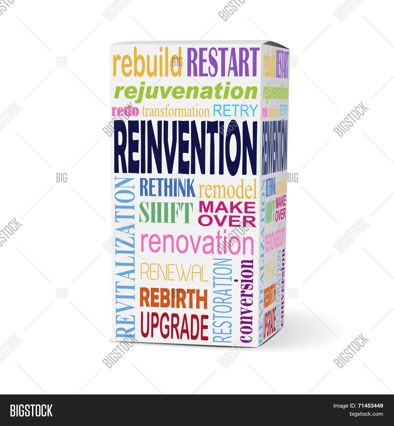 Reinvention Word On Vector & Photo (Free Trial) | Bigstock