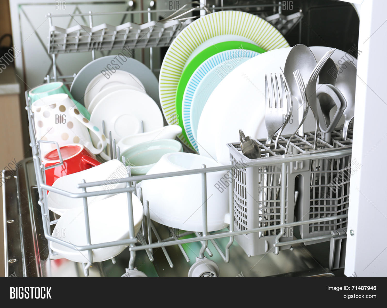 Open Dishwasher Clean Image & Photo (Free Trial) | Bigstock