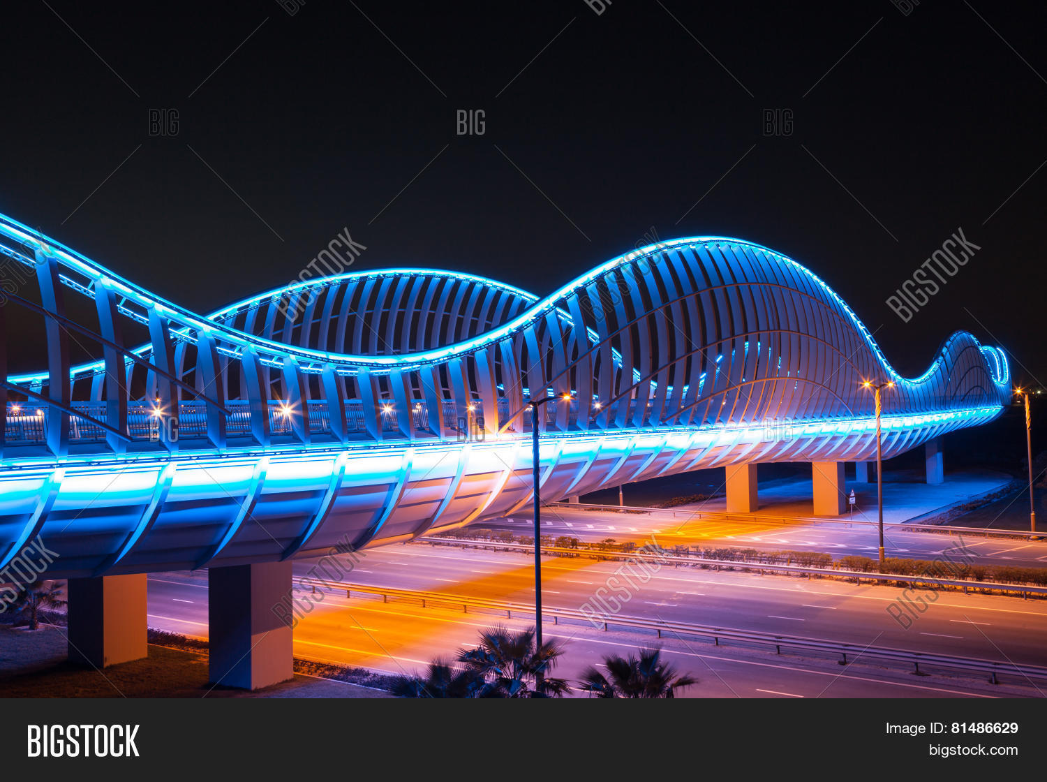 Dubai Meydan Bridge Image & Photo (Free Trial) | Bigstock