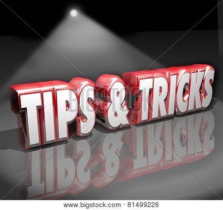 Tips Tricks Words 3d Image & Photo (Free Trial) | Bigstock