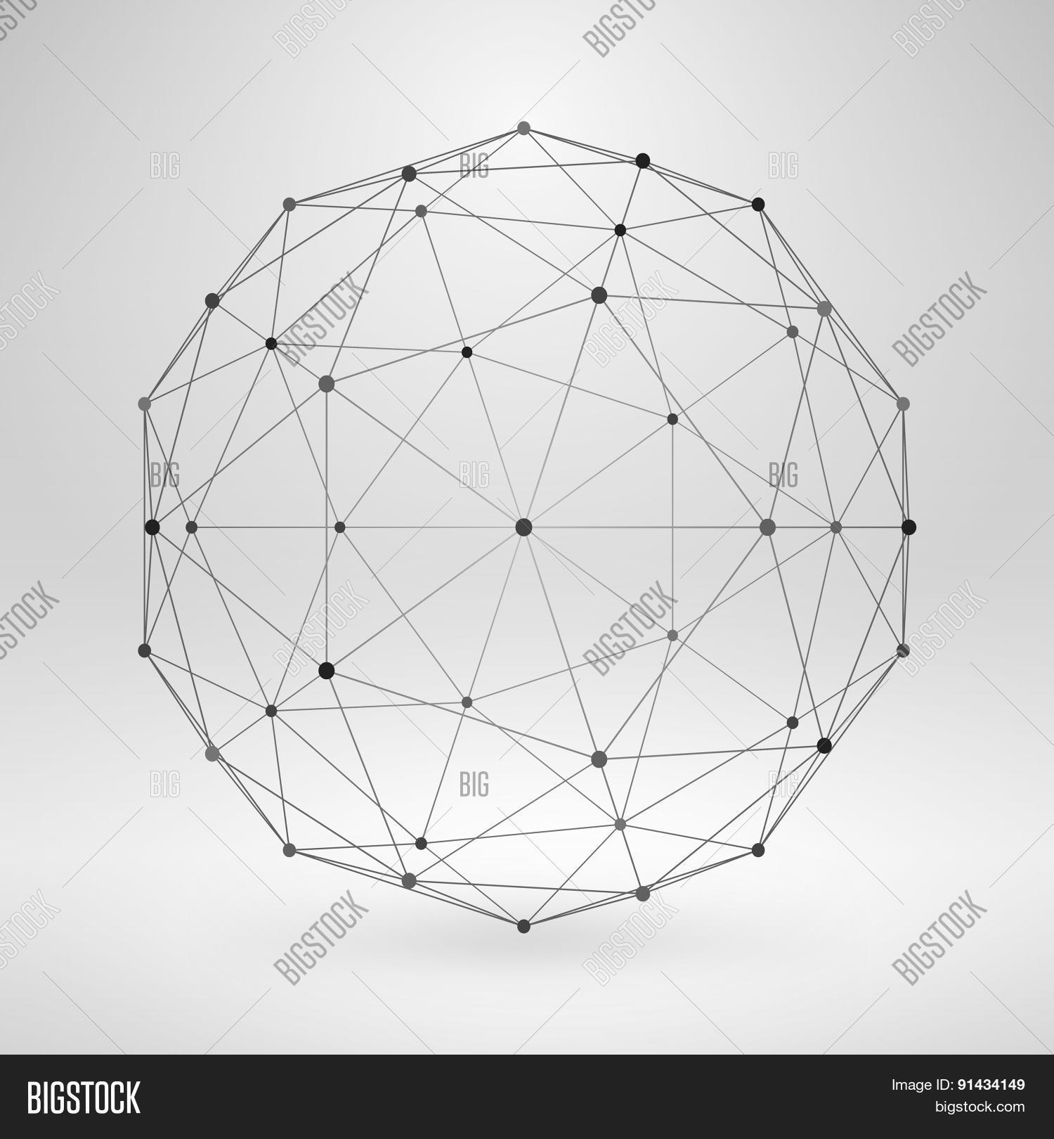 Wireframe Polygonal Vector & Photo (Free Trial) | Bigstock