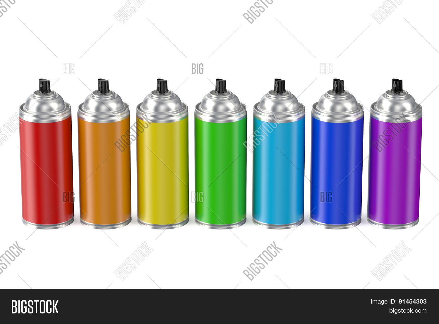 Set Multicolored Spray Image & Photo (Free Trial) | Bigstock