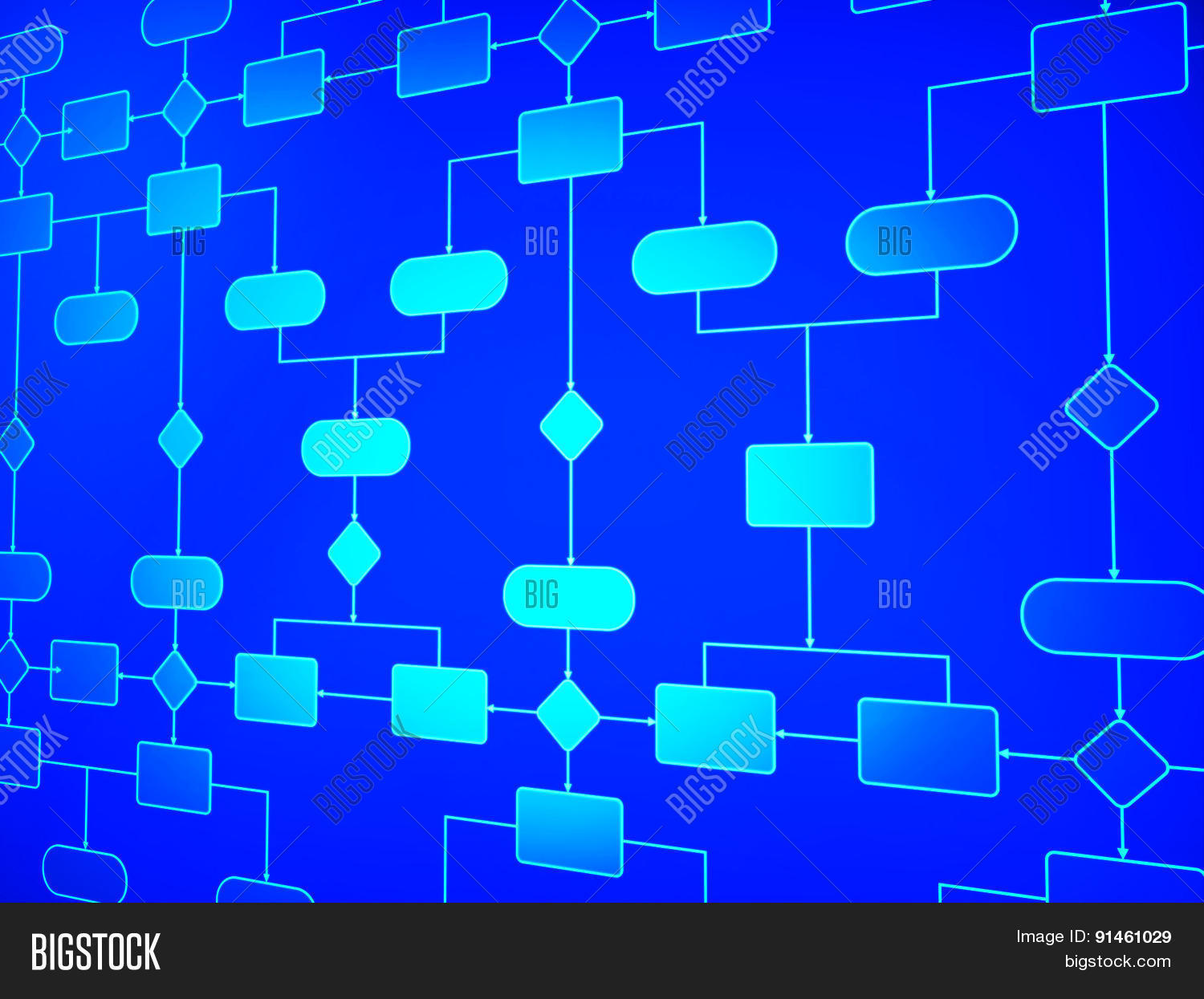 Flow Diagram Indicates Image & Photo (Free Trial) | Bigstock