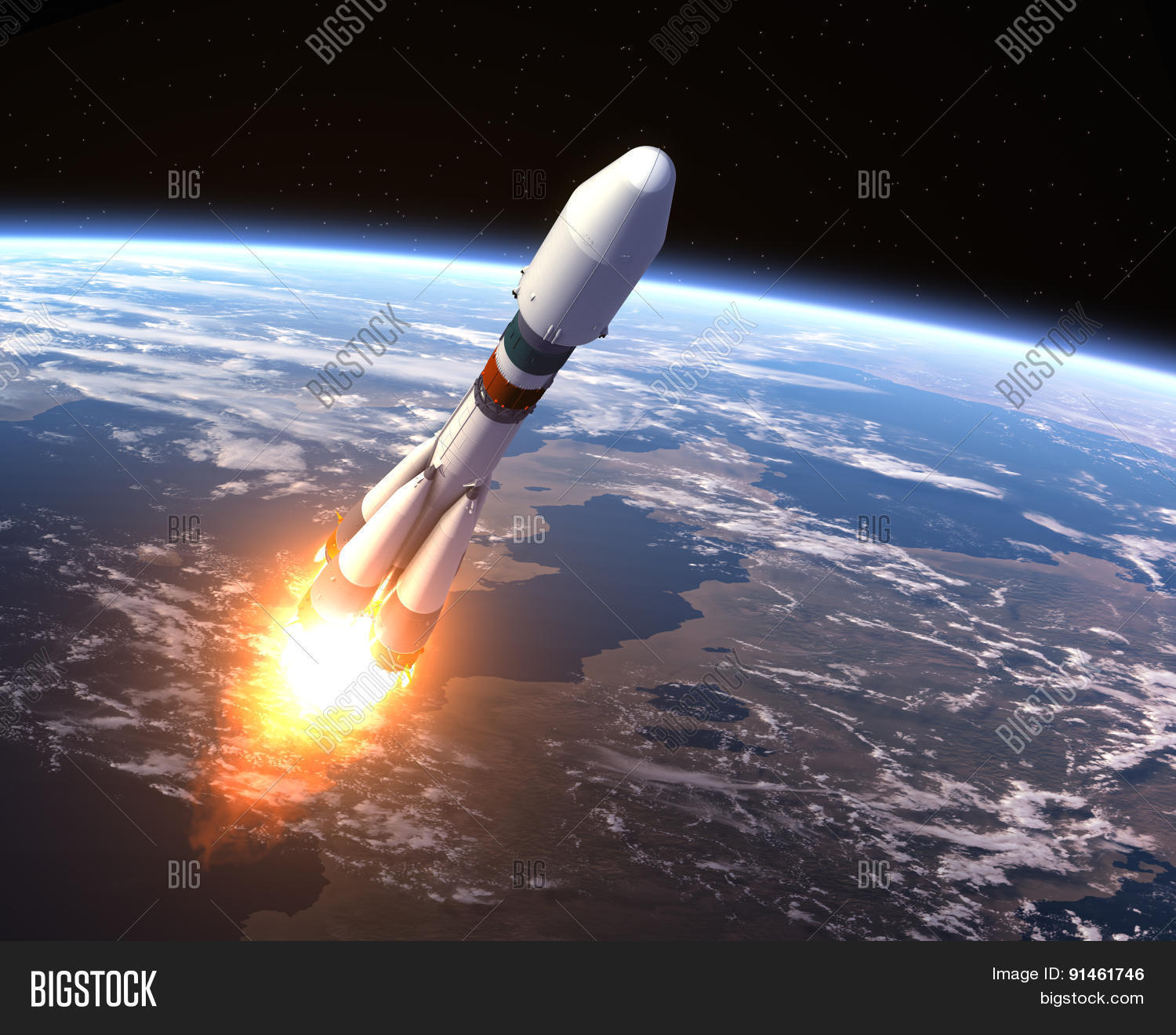 Heavy Carrier Rocket Image & Photo (Free Trial) | Bigstock