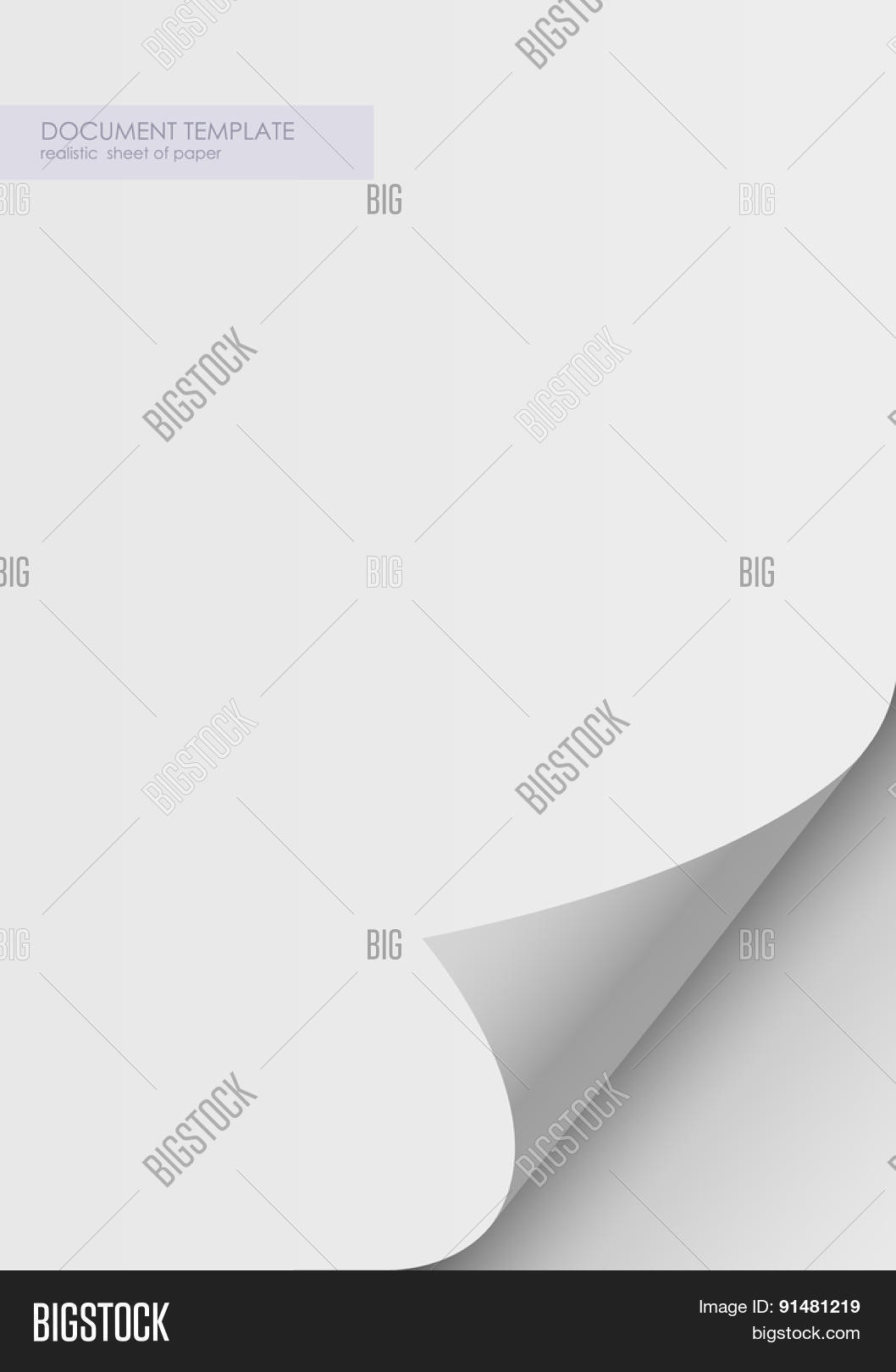 Paper Sticker Bent Vector & Photo (Free Trial) | Bigstock