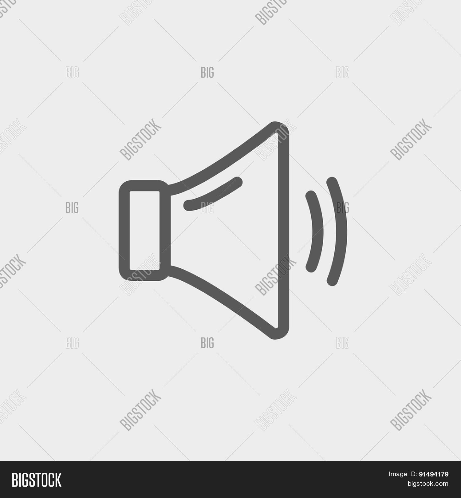 Medium Speaker Volume Vector & Photo (Free Trial) | Bigstock