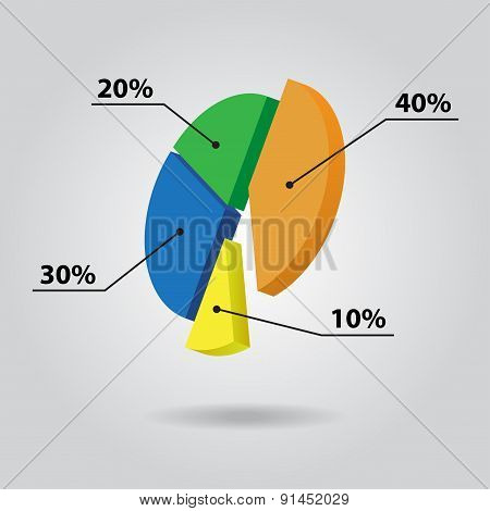 Color Pie Chart Text Vector & Photo (Free Trial) | Bigstock