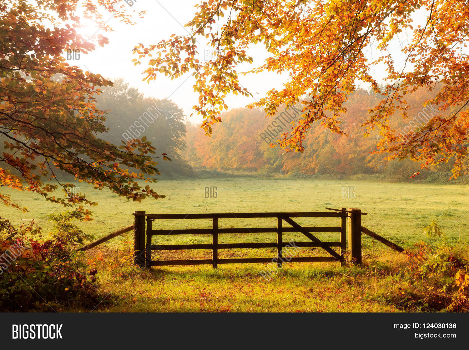 Wooden Gate Meadow Image & Photo (Free Trial) | Bigstock