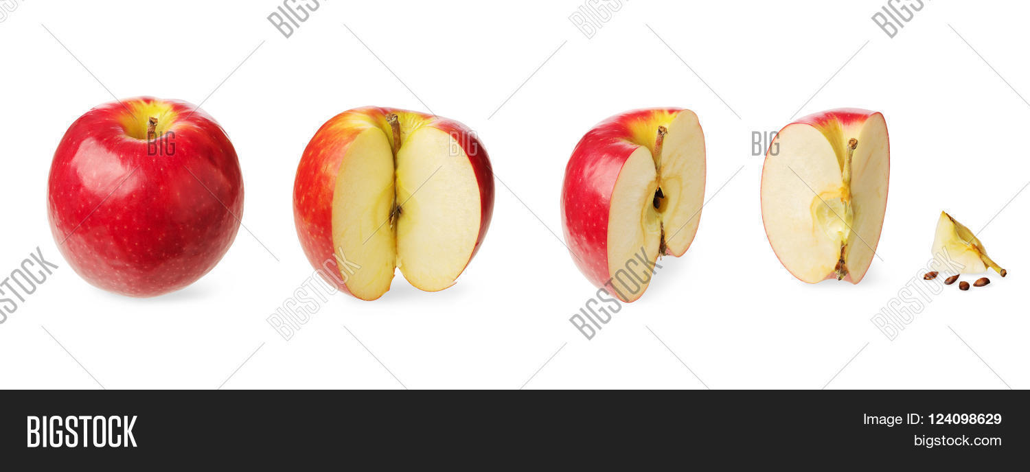 Fresh Whole Apple Cut Image & Photo (Free Trial) | Bigstock
