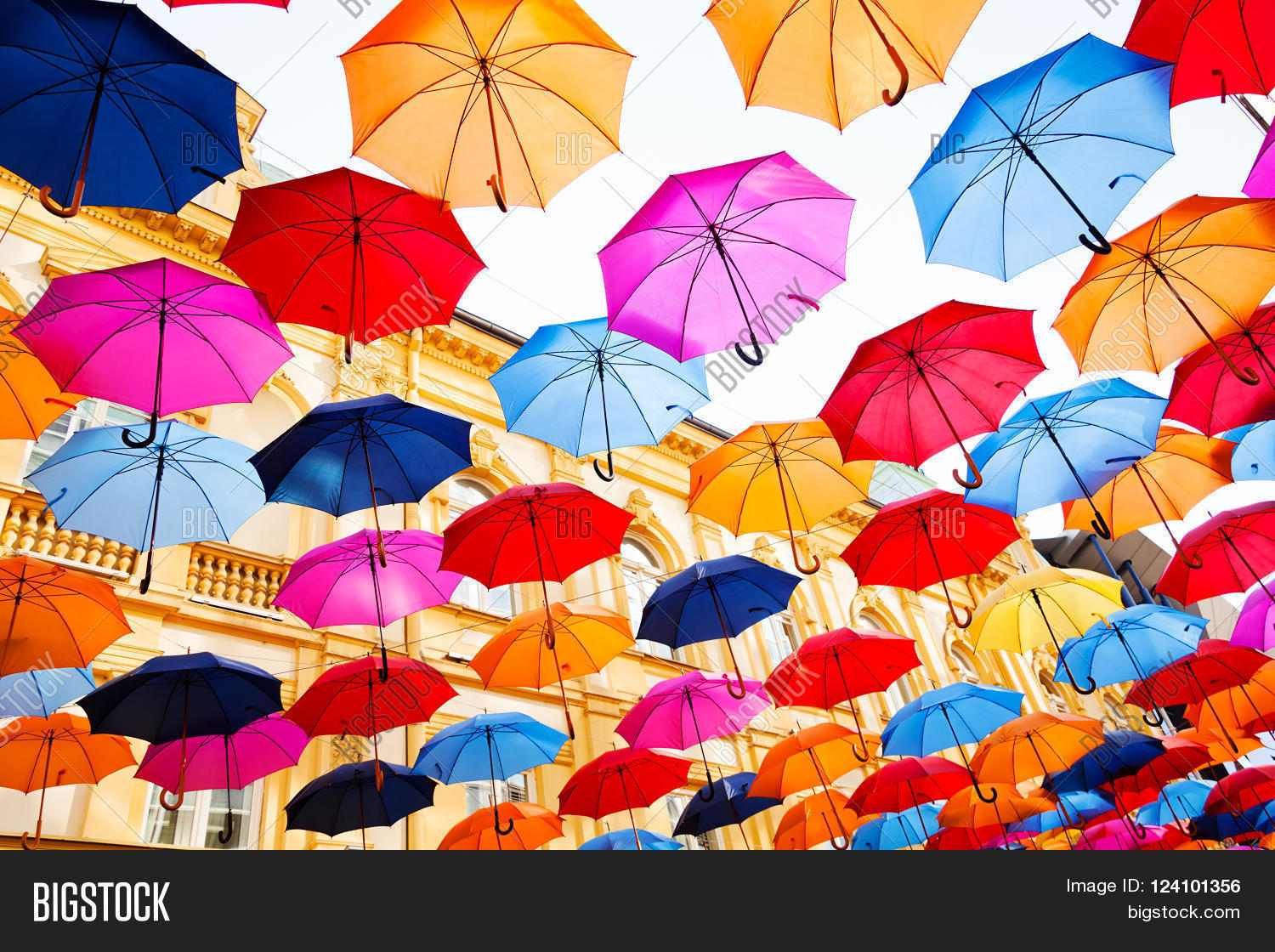Colorful Umbrellas On Image & Photo (Free Trial) | Bigstock