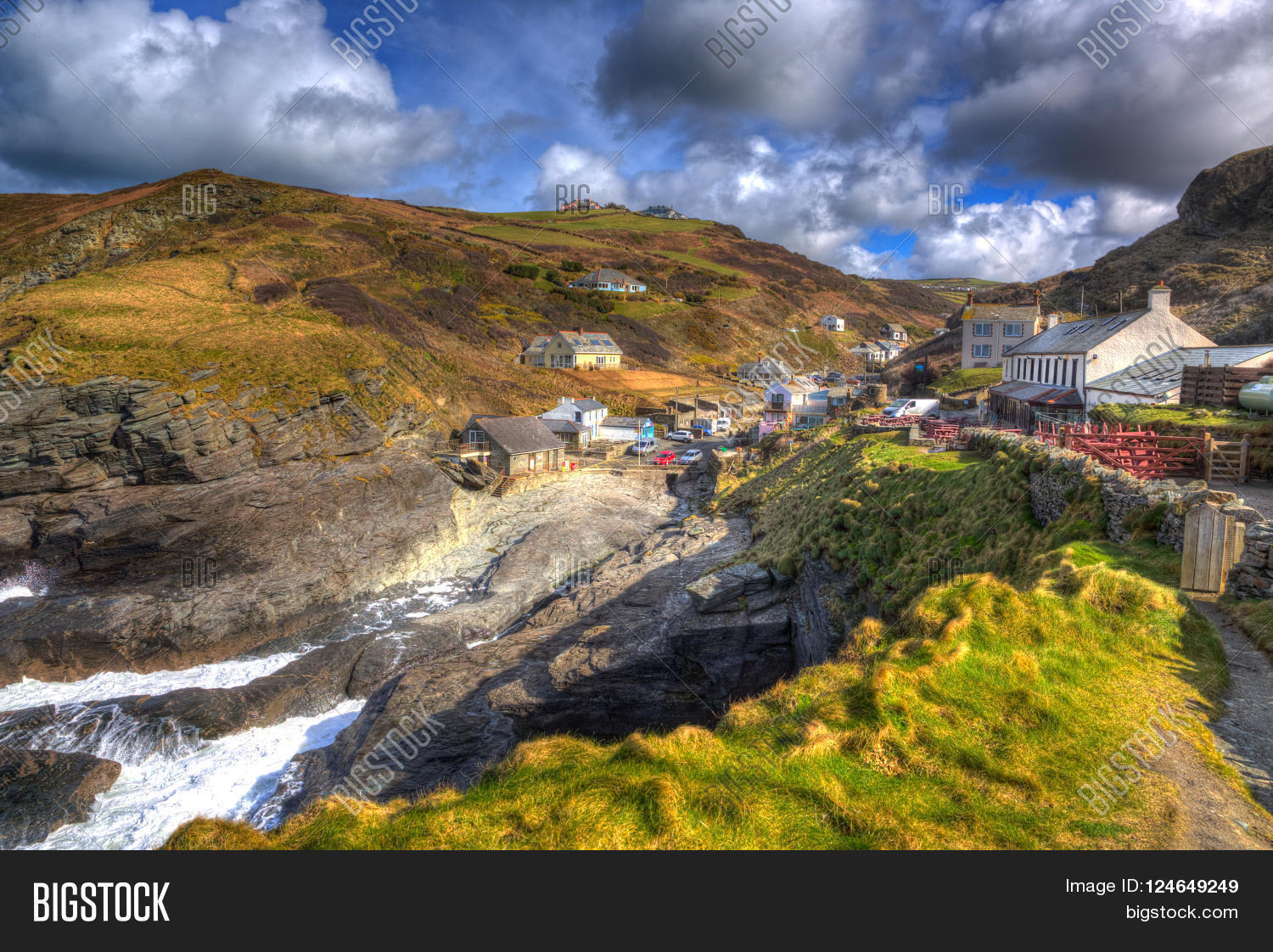 Trebarwith Strand Image & Photo (Free Trial) | Bigstock