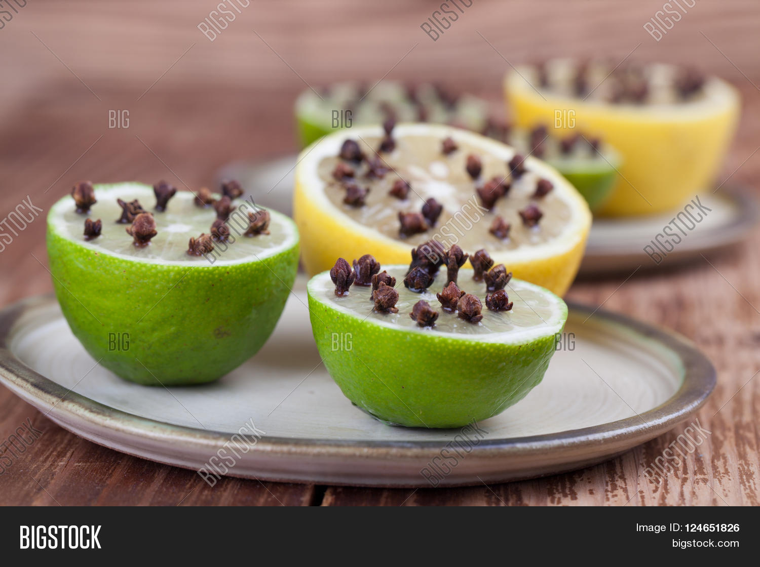 Lemon Limes Cloves Image & Photo (Free Trial) | Bigstock