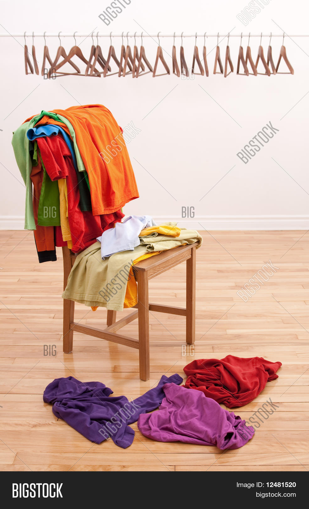 Messy Clothes On Chair Image & Photo (Free Trial) | Bigstock